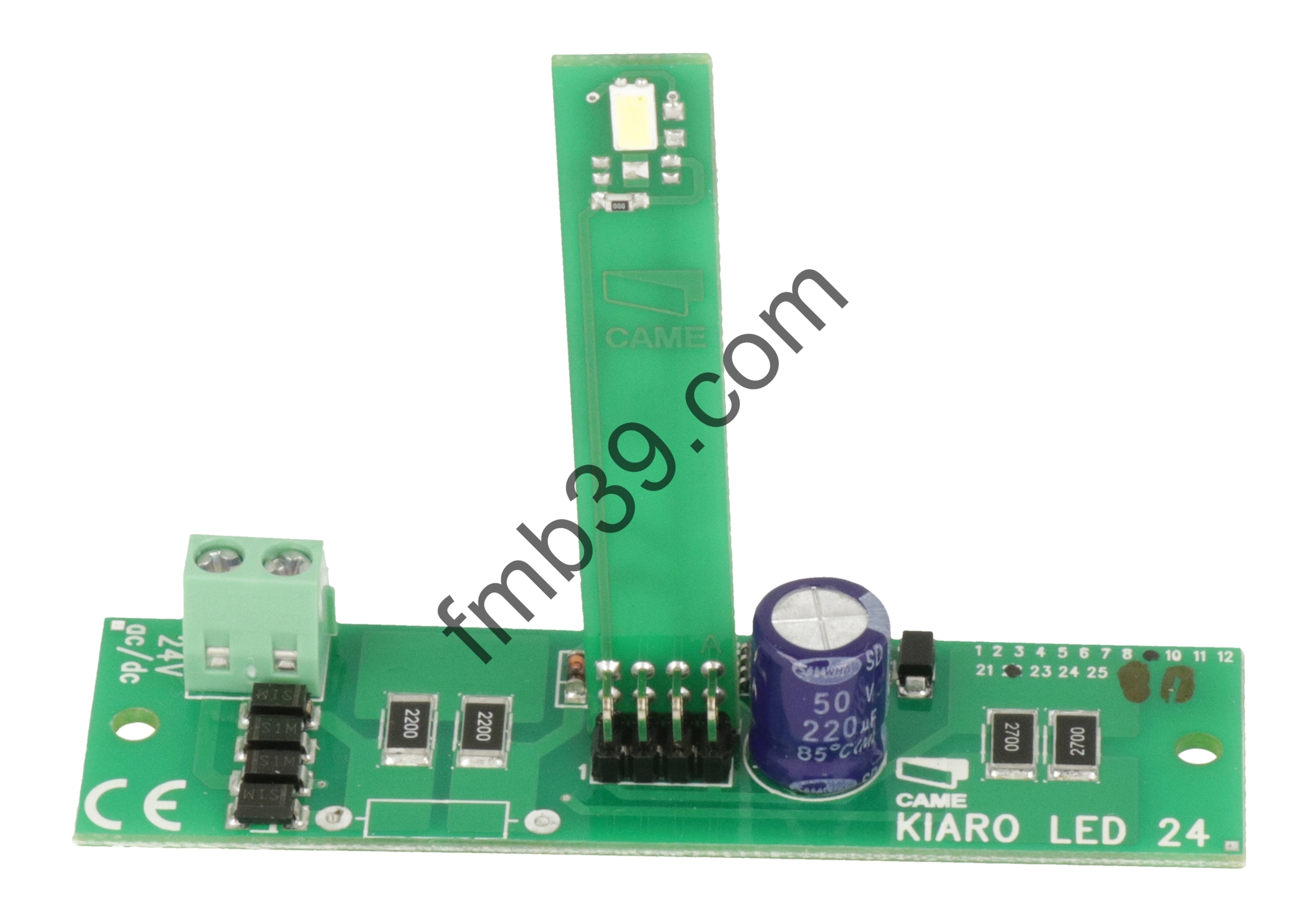 Carte électronique clignotant led 24V CAME - Télécommandes pour volets ...